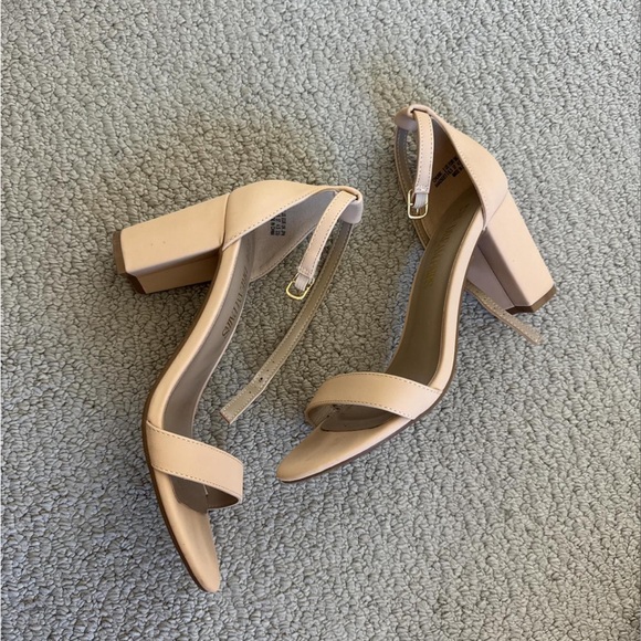 Inspiring Beige Block Heel Sandals Gallery